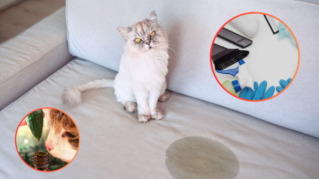 Cum să scapi de petele și mirosul de pipi de pisică